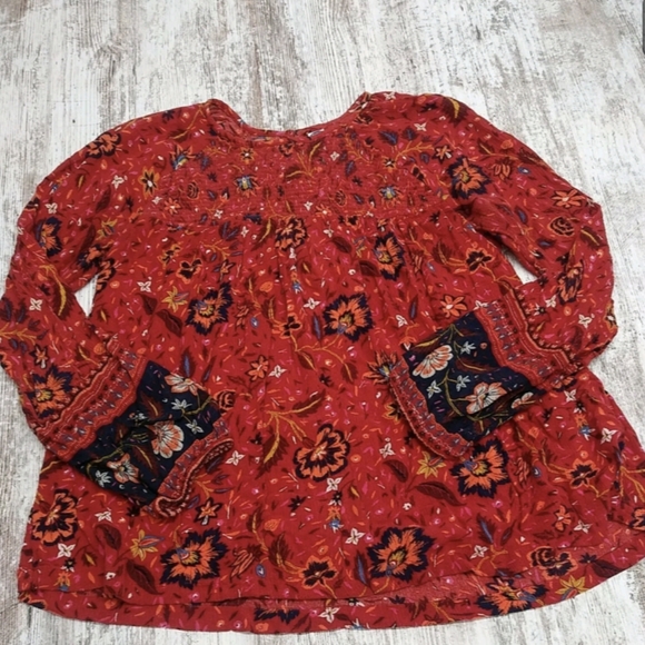 Old Navy | Tops | Bohemian Redish Rust Flowy Top L | Poshmark